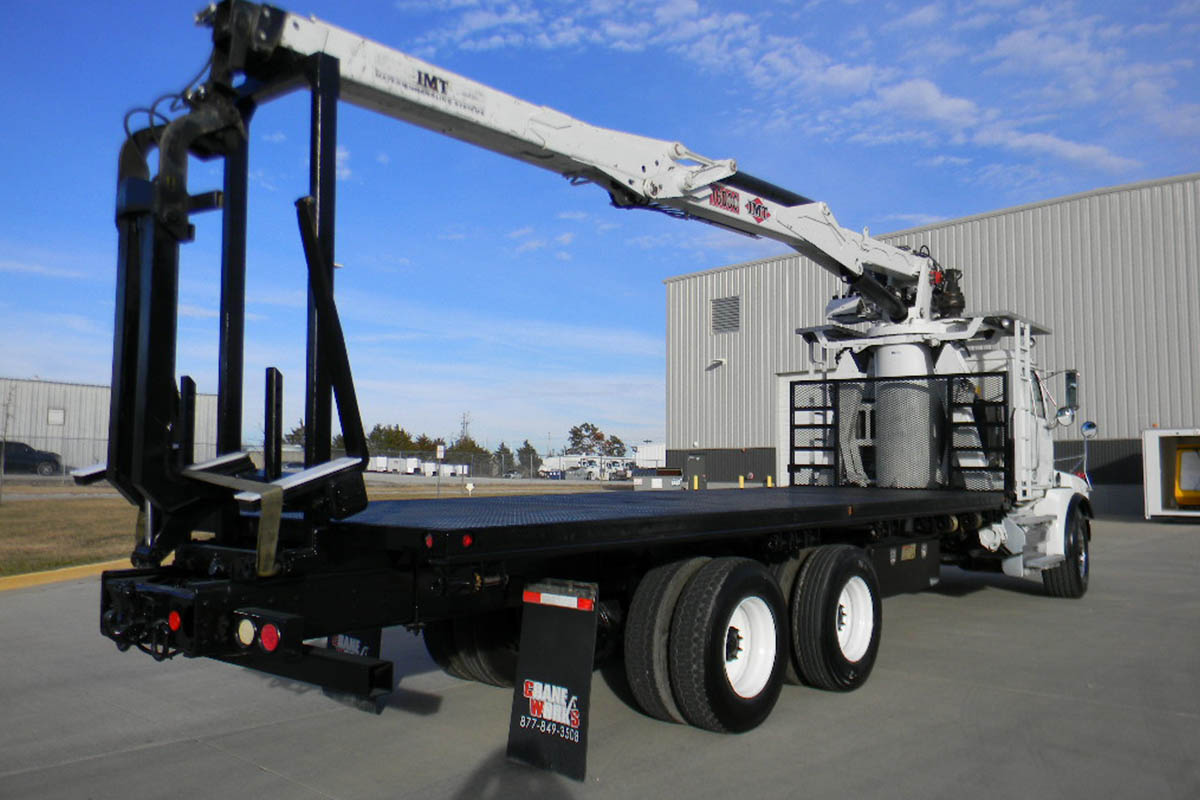 Log loaders, roofing cranes, drywall boom trucks for sale | CraneWorks